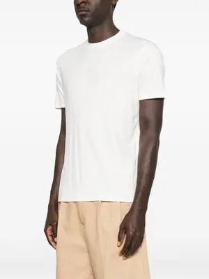 Emporio Armani Modal And Silk Blend T-shirt - White