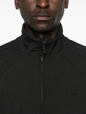 Emporio Armani Wool Blend Bomber Jacket