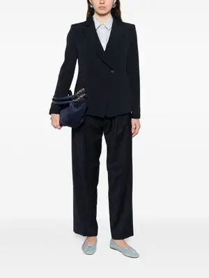 Emporio Armani Double-breasted Blazer Jacket - Blue