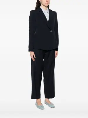 Emporio Armani Double-breasted Blazer Jacket - Blue