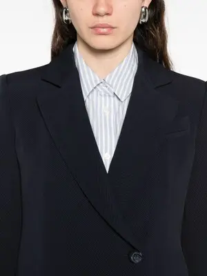 Emporio Armani Double-breasted Blazer Jacket - Blue