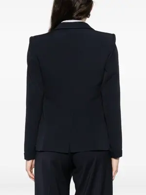 Emporio Armani Double-breasted Blazer Jacket - Blue