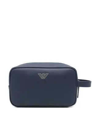 Emporio Armani Logo Beauty-case - Blue