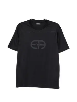 Emporio Armani Logo Cotton T-shirt - Blue