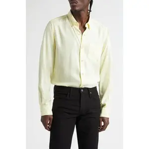 TOM FORD Light Fluid Gabardine Button-down Shirt