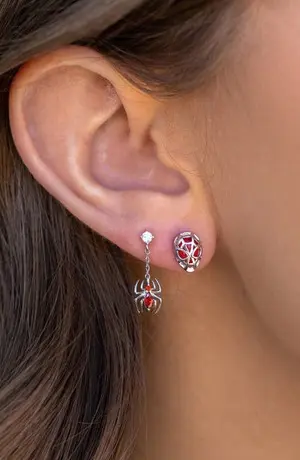 GIRLS CREW Marvel Spiderman Mismatched Stud Earrings