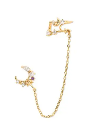 GIRLS CREW Cosmic Skies Cuff & Stud Earring - Gold