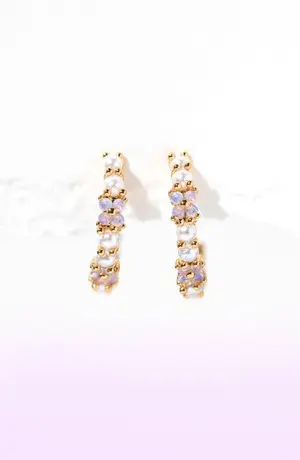 GIRLS CREW Orchid Hoop Earrings