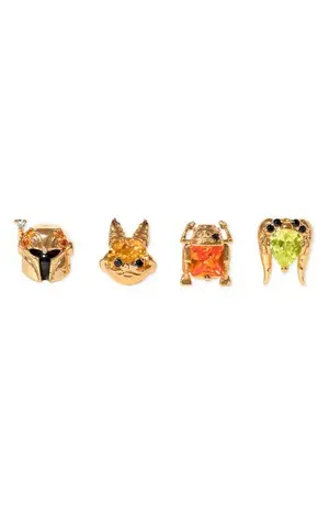 GIRLS CREW Star Wars™ Ahsoka Rebel Stud Earrings - Gold