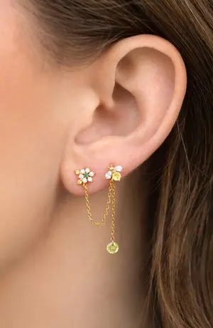 GIRLS CREW Sting Like A Bee Double Stud Earring