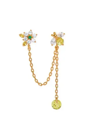 GIRLS CREW Sting Like A Bee Double Stud Earring - Gold