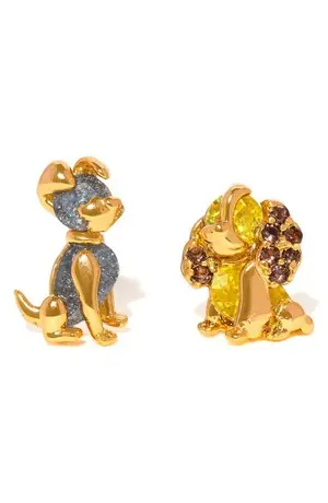 GIRLS CREW Disney Lady & The Tramp Stud Earrings Set - Gold