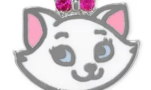 GIRLS CREW Disney Aristocats Marie Dangle Earrings - Silver