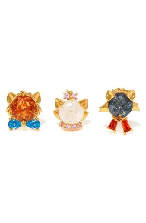 GIRLS CREW Disney The Aristocats Stud Earrings Set - Gold