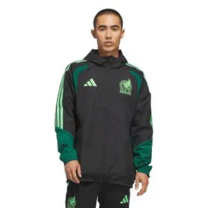 Adidas Mexico National Team Fifa World Cup 2026 Tiro All-weather Full-zip Jacket - Black