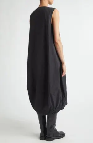 MELITTA BAUMEISTER Sleeveless Cotton-nylon O-line Midi Dress