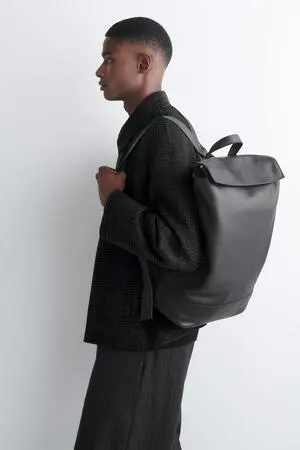 Cos Classic Leather Backpack
