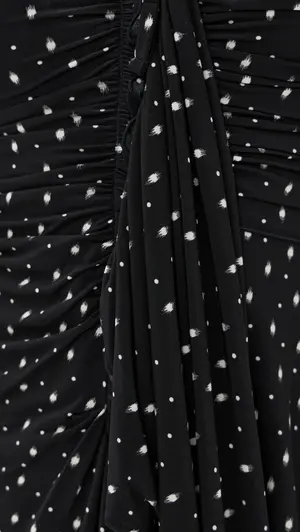 Isabel Marant Étoile Gemma Mini Dress With Polka Dot Print - Black/ecru