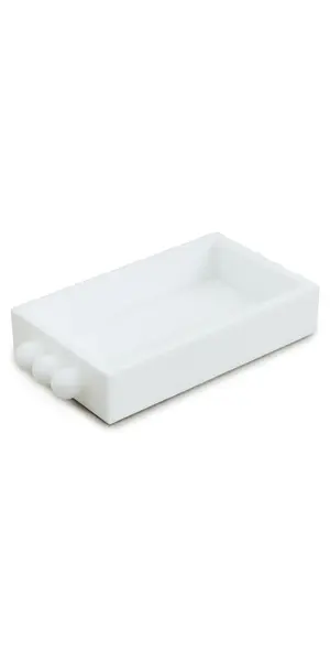 TIZO DESIGN Acrylic Towel Napkin Holder - Solid White