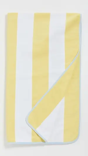 WEEZIE Beach Towel - Yellow Stripe