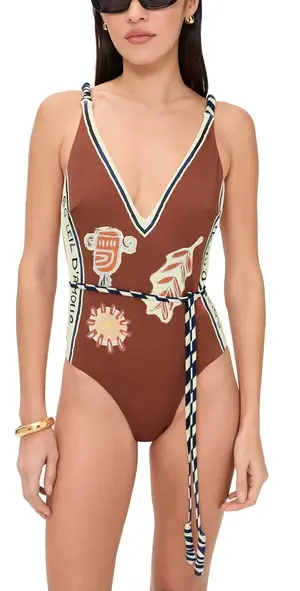 ALEMAIS Soleil D'amour One-piece - Rust