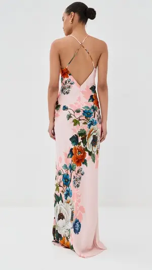 Borgo De Nor Floral Print Maxi Dress - Magical Blossom Pink