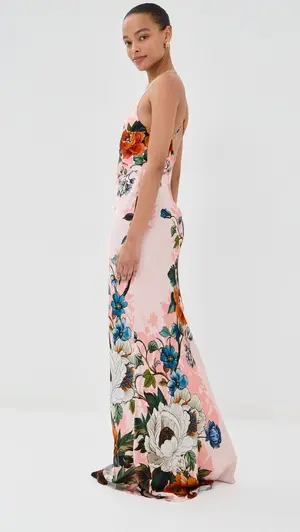 Borgo De Nor Floral Print Maxi Dress - Magical Blossom Pink