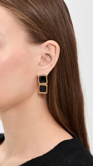 HEAVEN MAYHEM Archer Drop Earrings - Gold