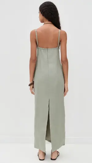ANCORA Azara Linen Midi Dress