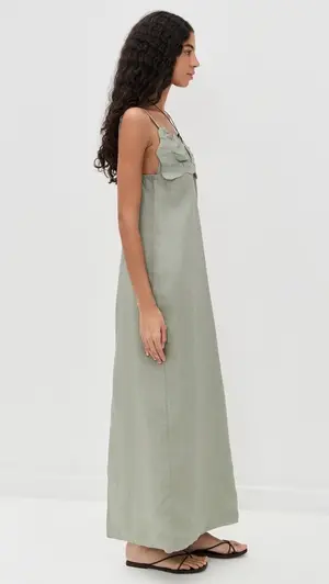 ANCORA Azara Linen Midi Dress