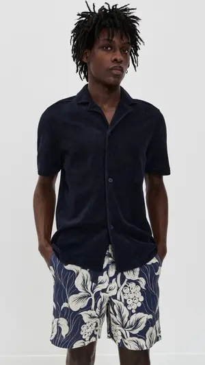 Orlebar Brown Howell Shirt - Night Iris