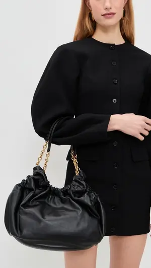 DEMELLIER Midi Miami Shoulder Bag - Black