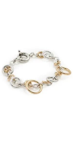 Isabel Marant Bracelet With Hoop Details - Silver/dore