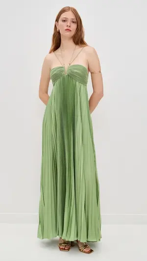 AMUR River Pleated Gown