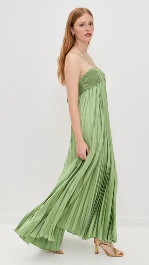 AMUR River Pleated Gown