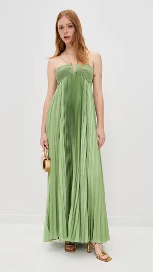 AMUR River Pleated Gown
