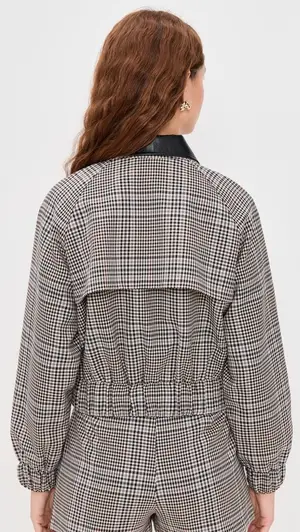 LE BOP Winnie Button Jacket - Tan Plaid