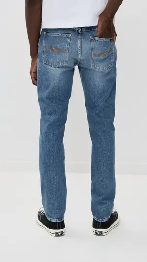 Nudie Jeans Gritty Jackson Straight Leg Jeans - Day Dreamer