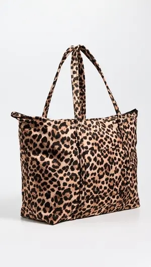 LOEFFLER RANDALL Dina Travel Tote Bag - Brushed Leopard