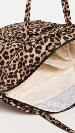 LOEFFLER RANDALL Dina Travel Tote Bag - Brushed Leopard