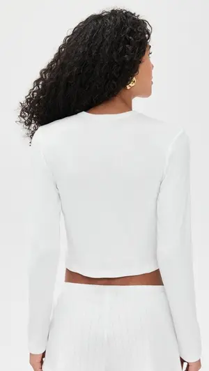 LESET Nando Cardigan - White