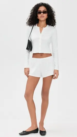 LESET Nando Cardigan - White