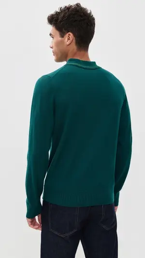 Paul Smith Long Sleeve Polo Sweater