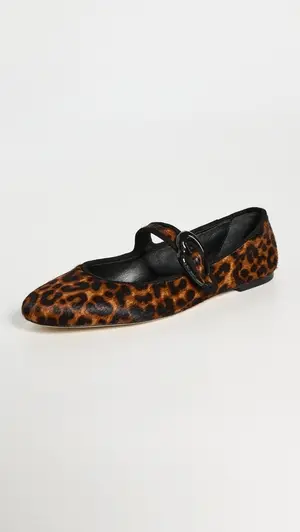 Larroude Verona Leopard Ballet Flats