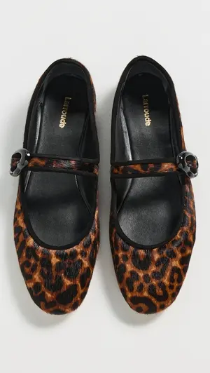 Larroude Verona Leopard Ballet Flats