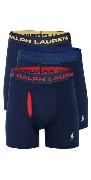 Polo Ralph Lauren Perfect Pouch Modal Boxer Briefs 3 Pack - Cruise Navy