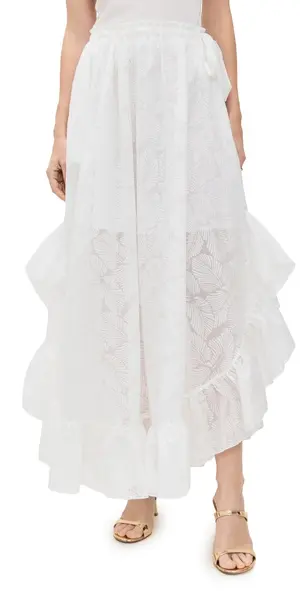 Zimmermann Daylight Ruffle Skirt - Ivory