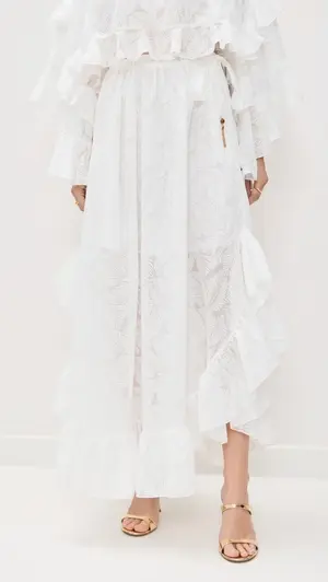 Zimmermann Daylight Ruffle Skirt - Ivory