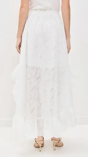 Zimmermann Daylight Ruffle Skirt - Ivory