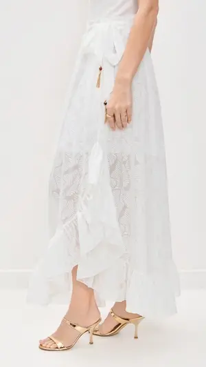 Zimmermann Daylight Ruffle Skirt - Ivory